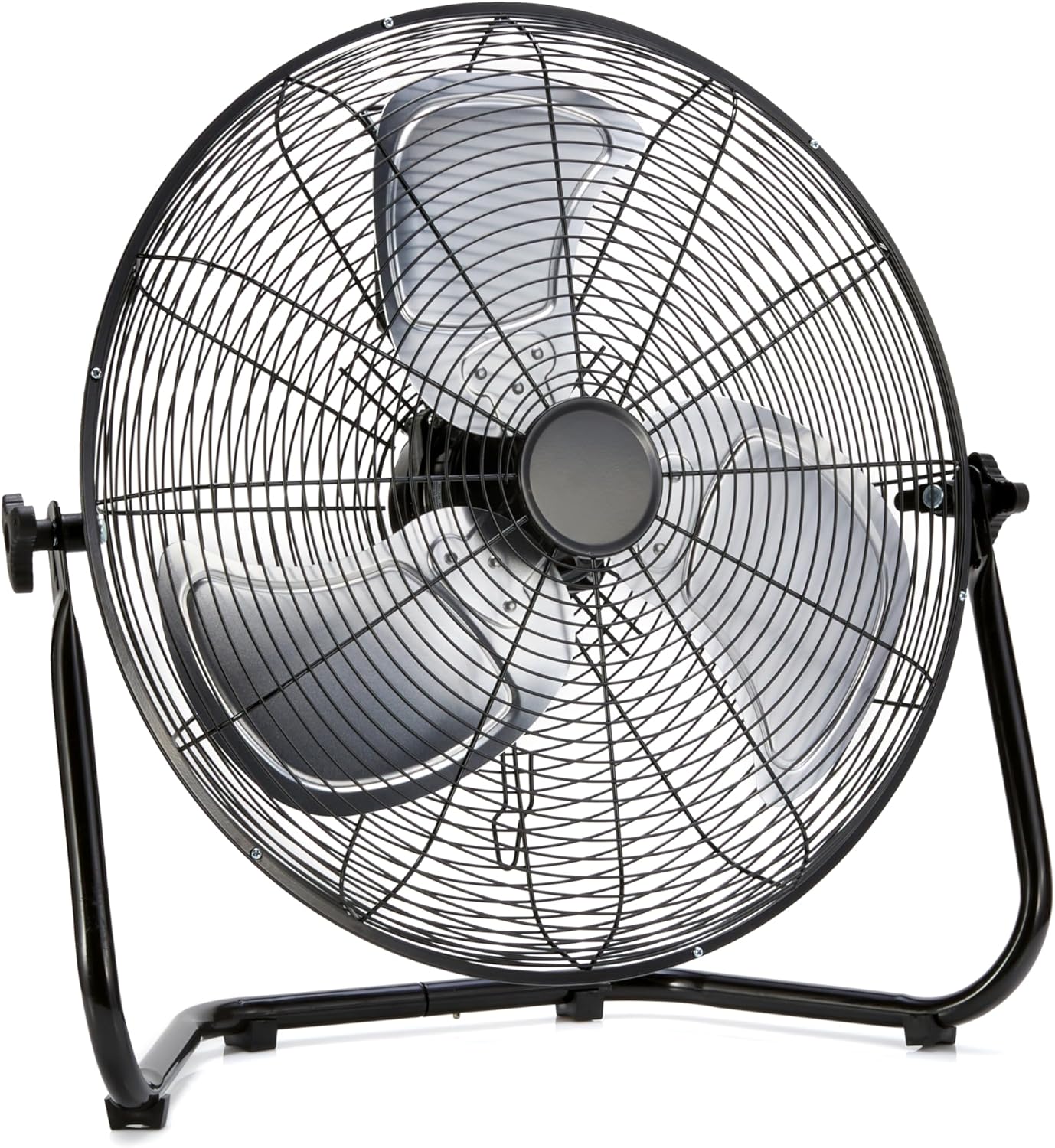 20" High Velocity Industrial Fan, Floor Fan, with 3 Speeds, Tilt Head, ETL-Listed Safety ...