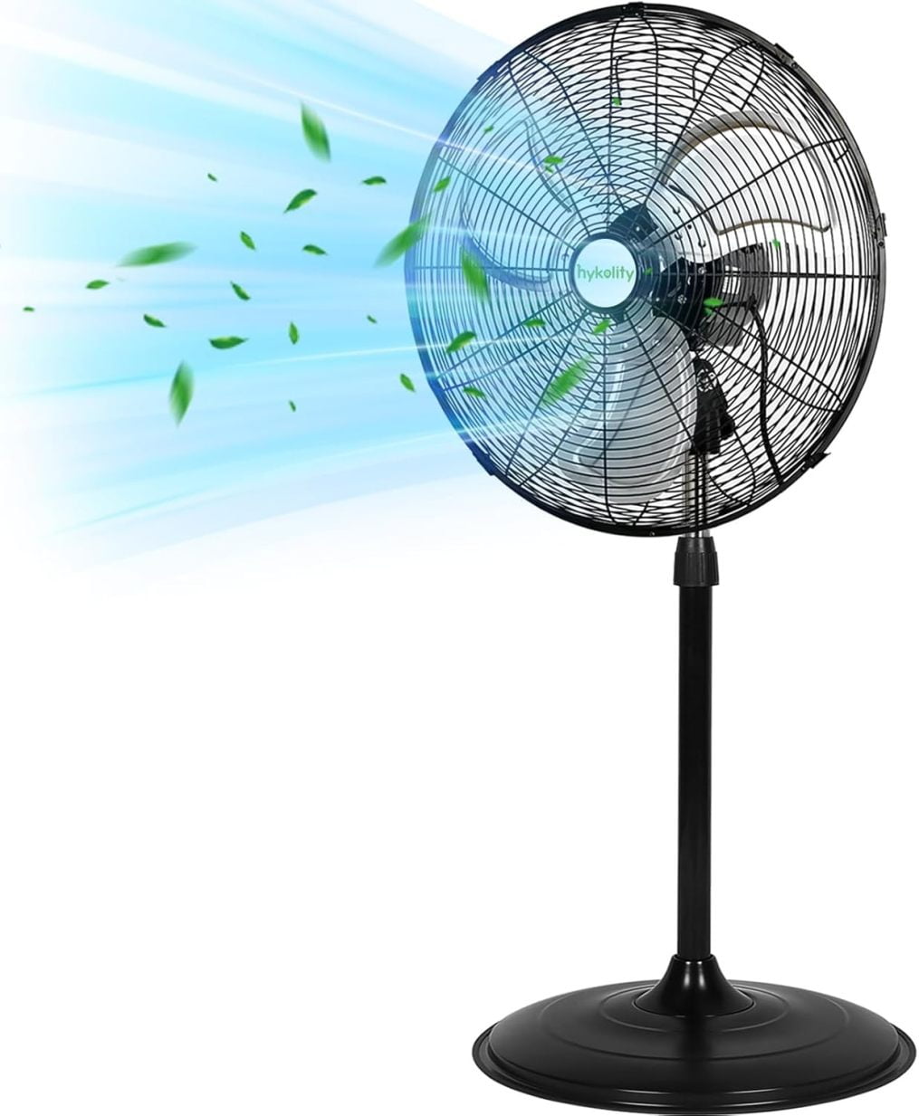 20" High Velocity Pedestal Oscillating Fan 5200 CFM 3-Speed Industrial ...