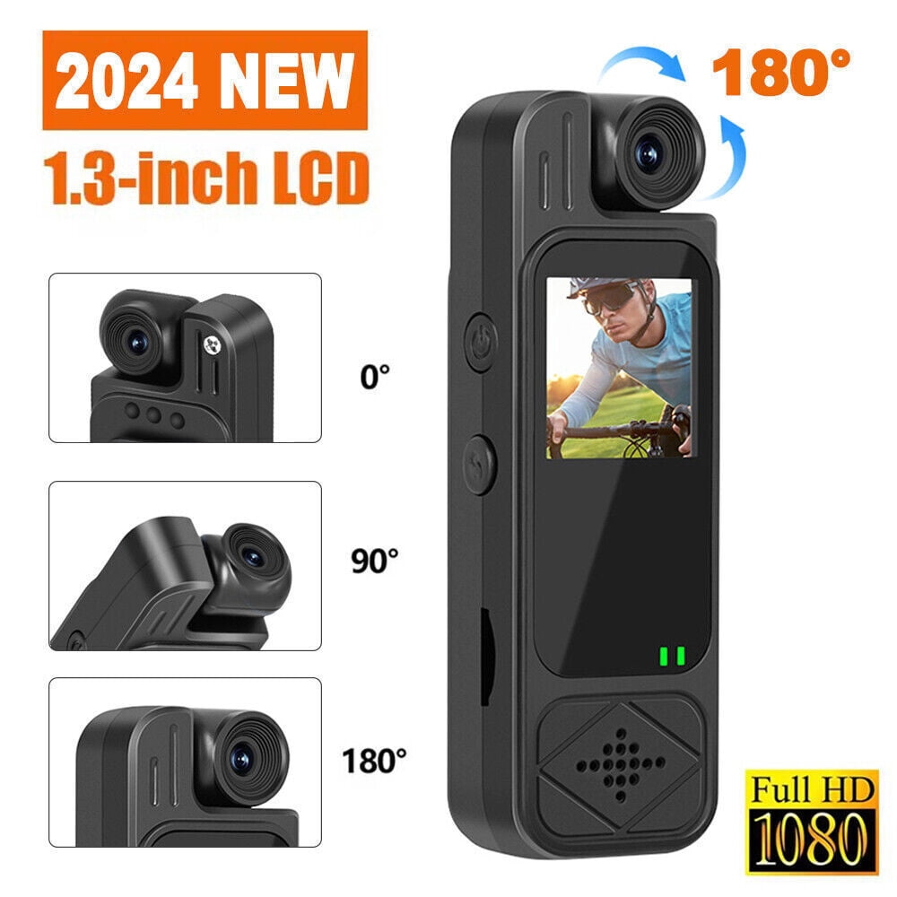 20 Hour 1080P Camcorder Mini Police Body Camera HD 180° Video DVR IR ...