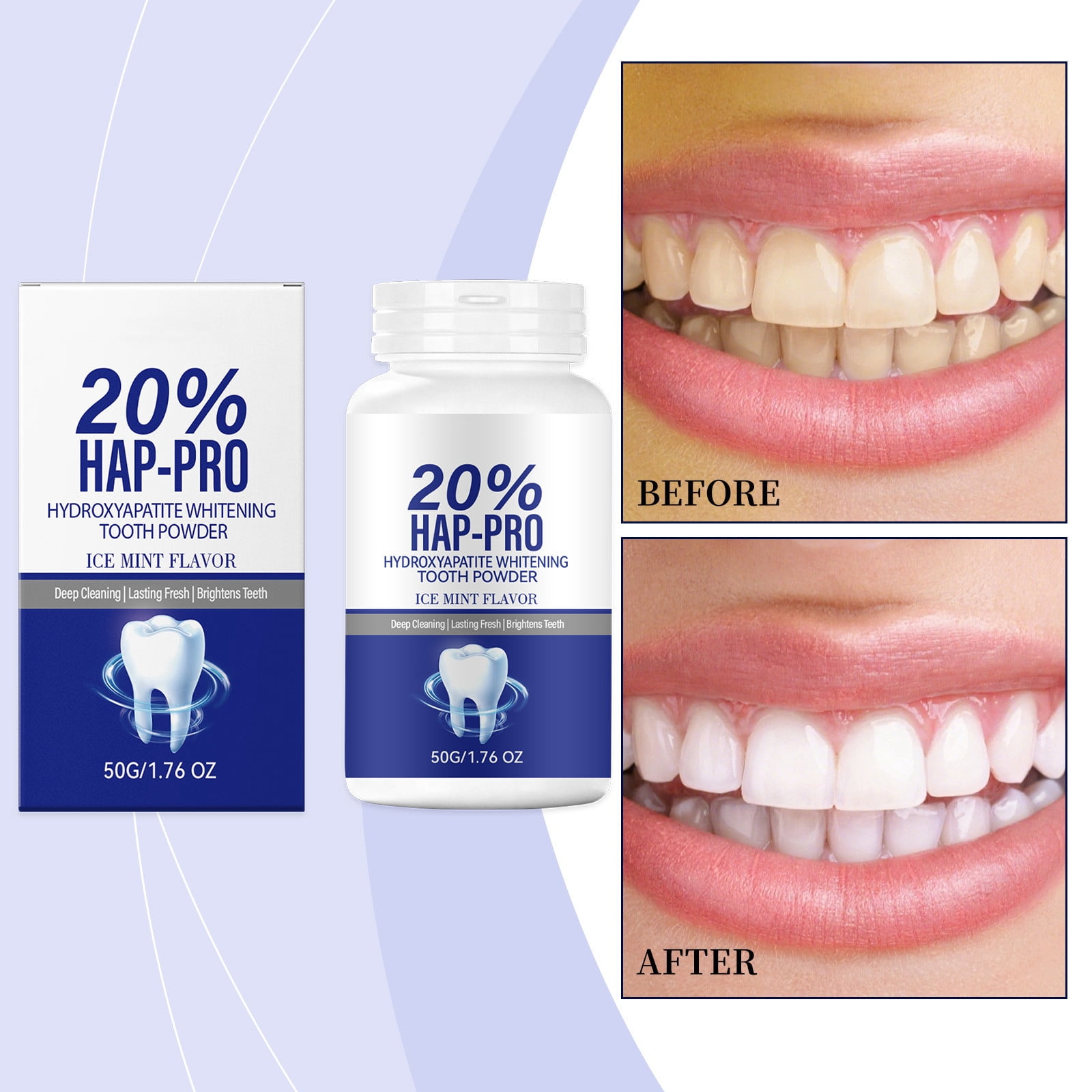 20% Hydroxyapatite Teeth Whitening Powder for Enamel Restoration ...