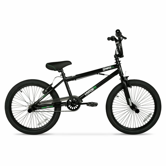 20" Hyper Bicycles Boy's Spinner BMX Bike for Kids, Matte Black, Age ...