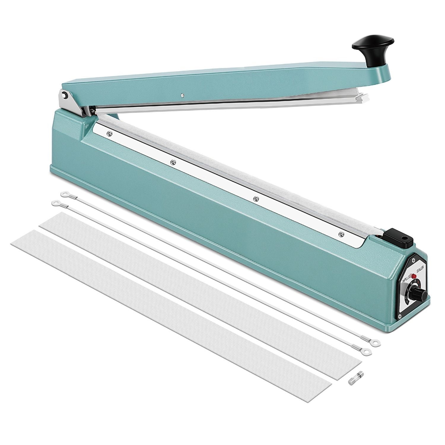 20" Inch (500mm) Impulse Sealer 750W - Manual Plastic Bag Heat Seal ...