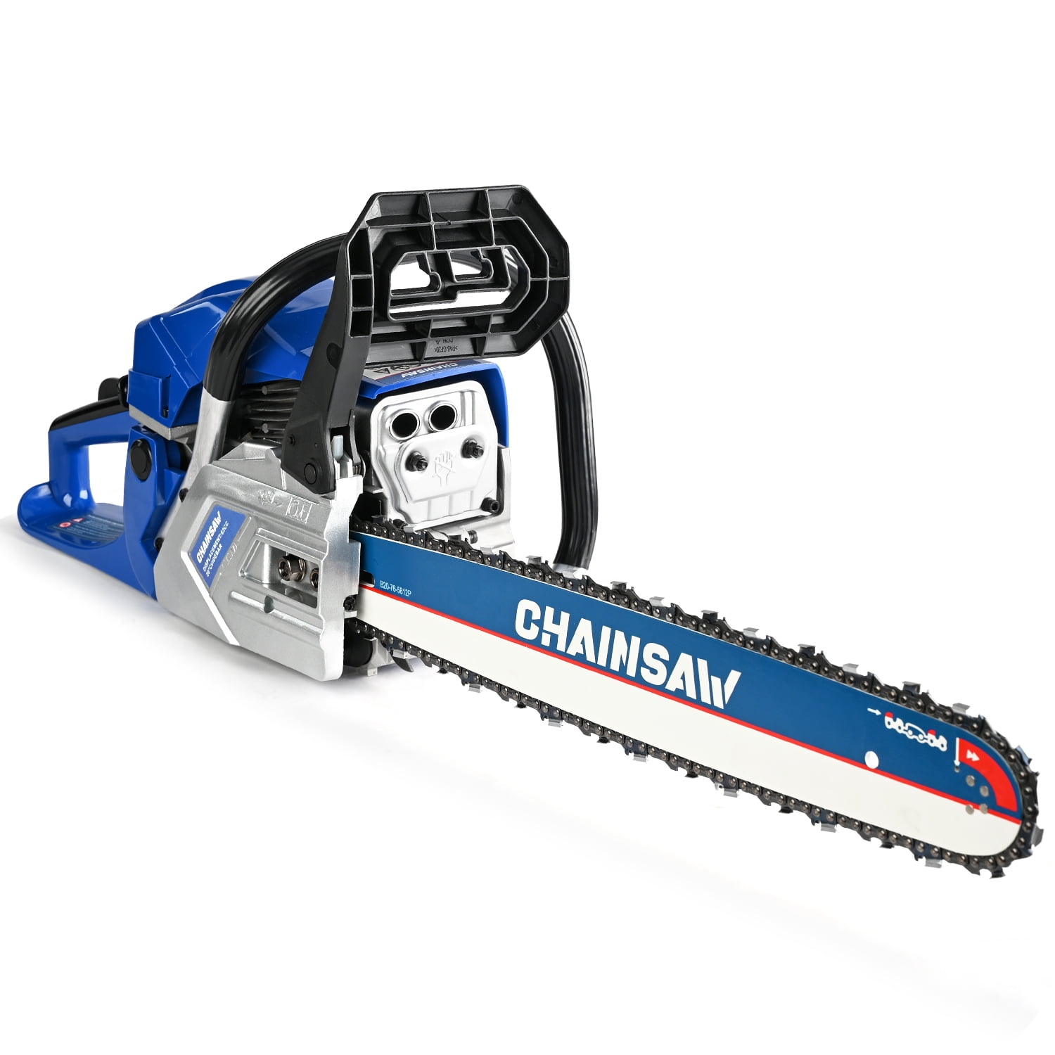 20-Inch 62CC 2-Stroke Gas Chainsaw, Perfect for Ranch, Garden & Heavy ...