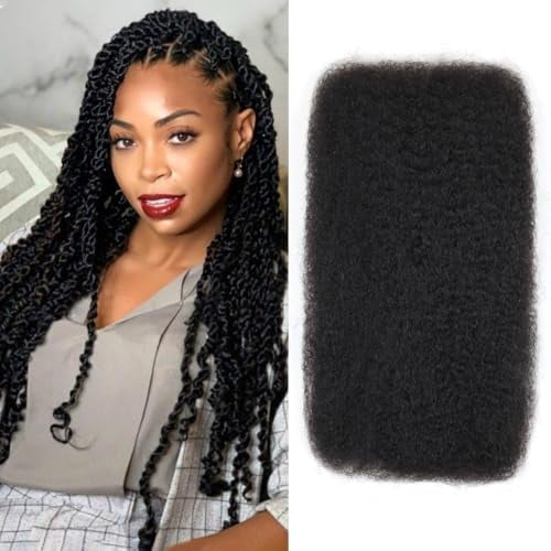 20 Inch Afro Kinkys Human Hair For Twist, Human Hair 4C Kinky-Curly for ...