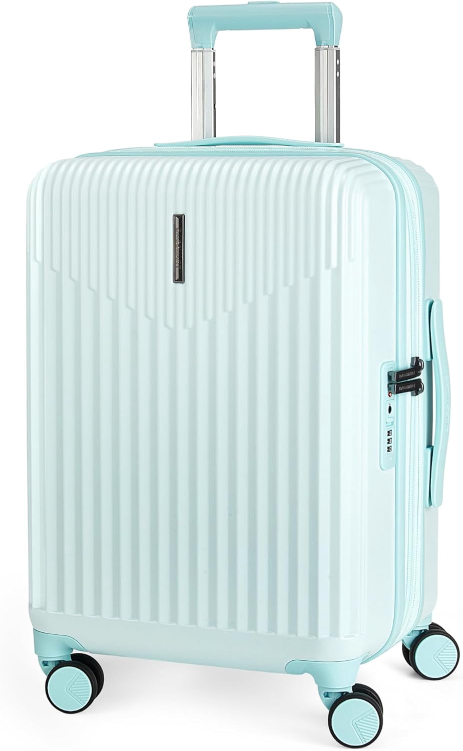 20 Inch Airline Approved Carry on Luggage with Spinner Wheels, 100% PC ...