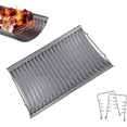 20 Inch Ash Pan Charcoal Grill Replacement Parts with 2 Fire Grate ...