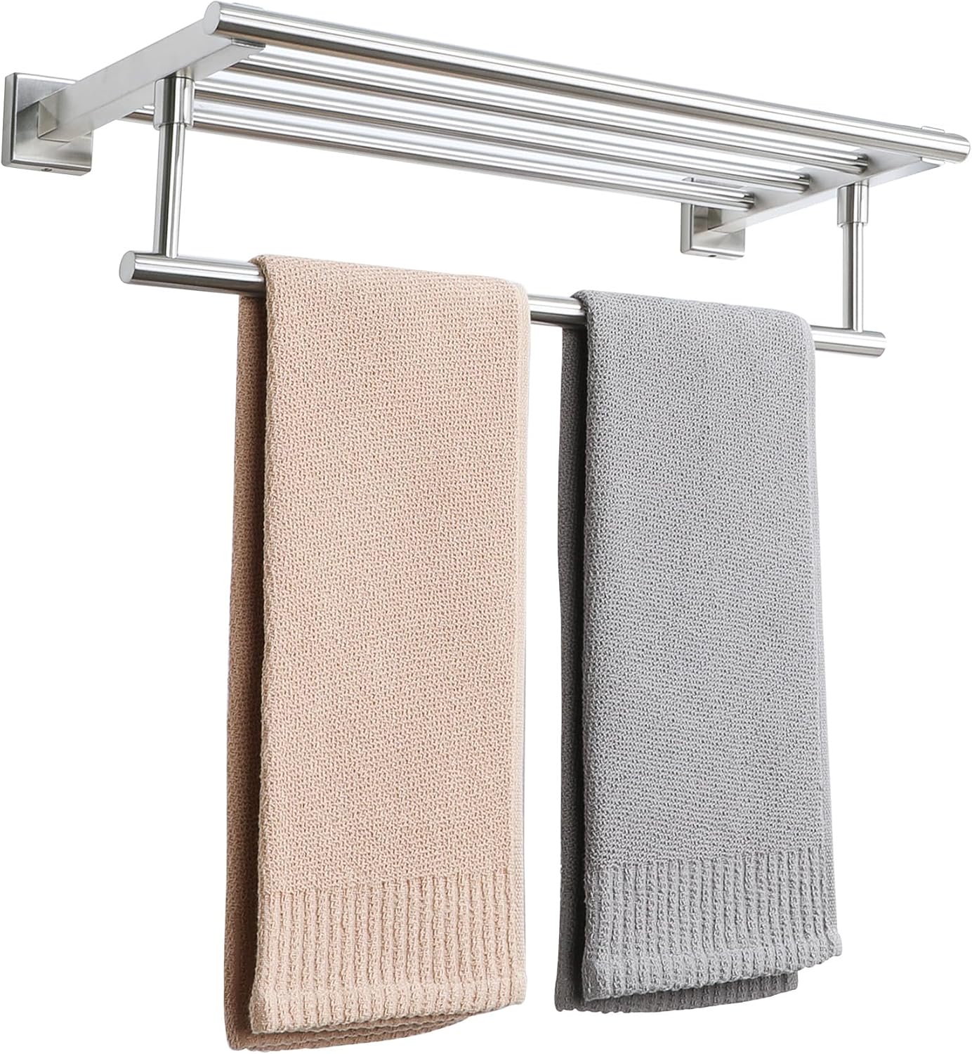 20 Inch Bathroom Towel Racks, Wall Mounted Towel Rack with Tower Bars ...