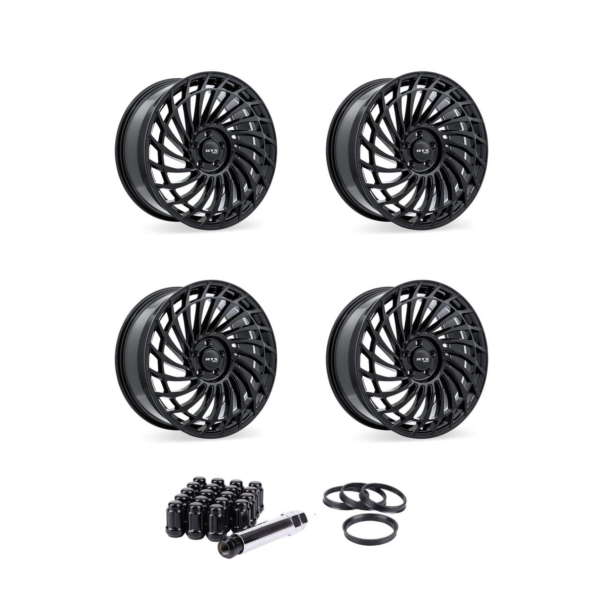 20 Inch Black Rims (Set of 4) for 1998-2024 Honda Accord, RTX 83070-BD ...