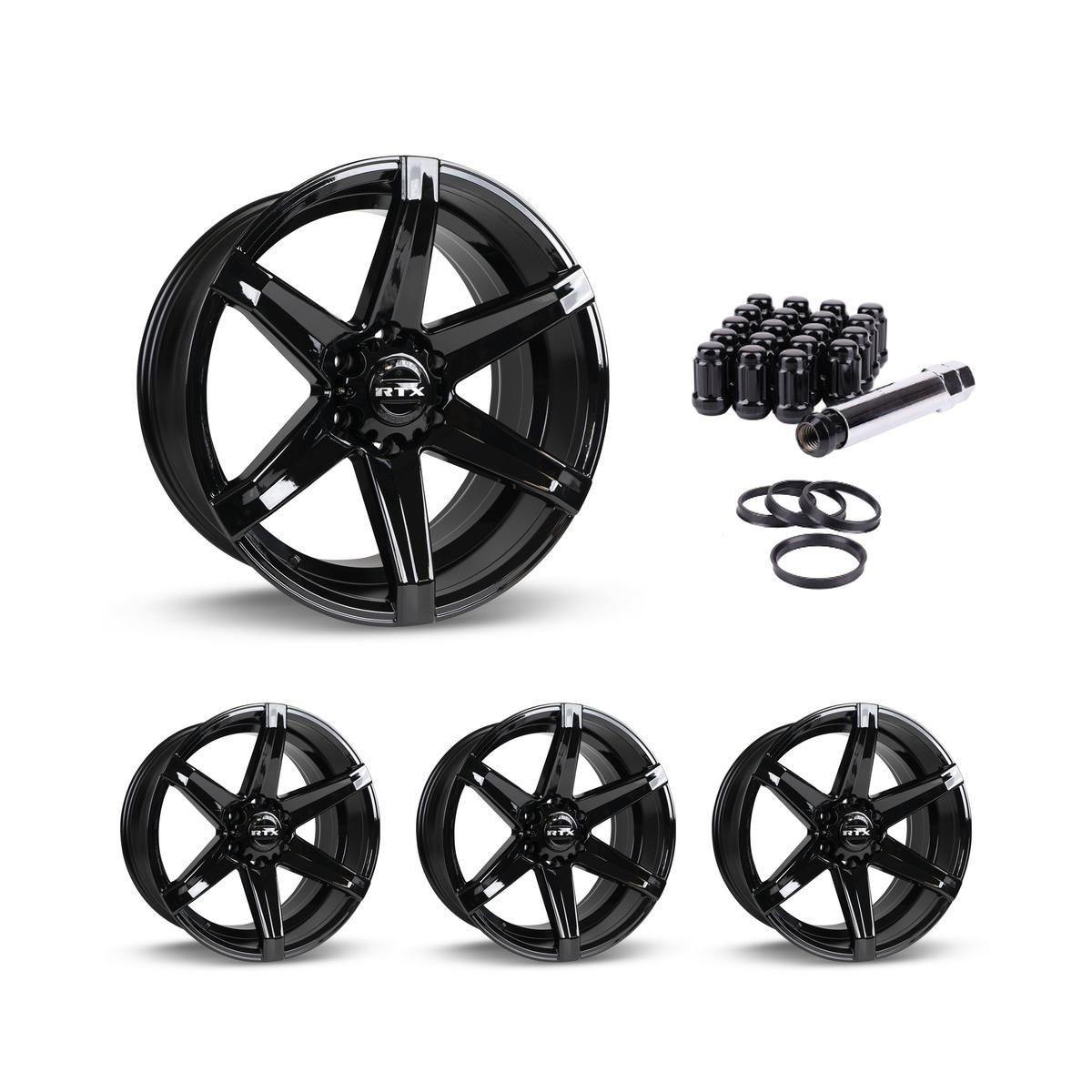 20 Inch Black Rims (Set of 4) for 2002-2006 Chevrolet Avalanche 1500 ...