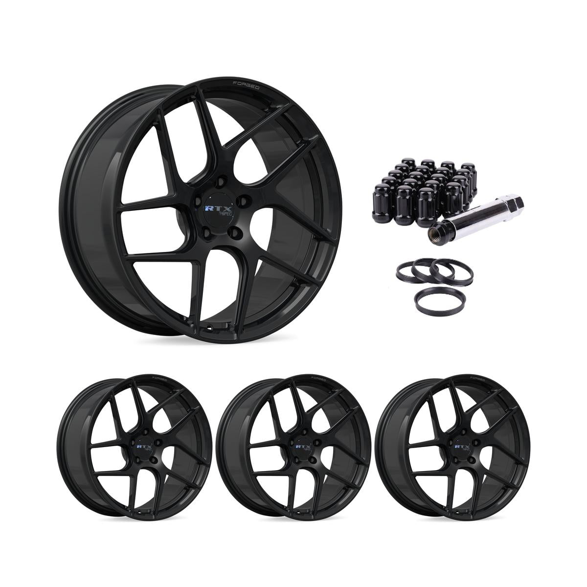 20 Inch Black Rims (Set of 4) for 2016-2023 Volvo XC90, RTX 83165-GP ...