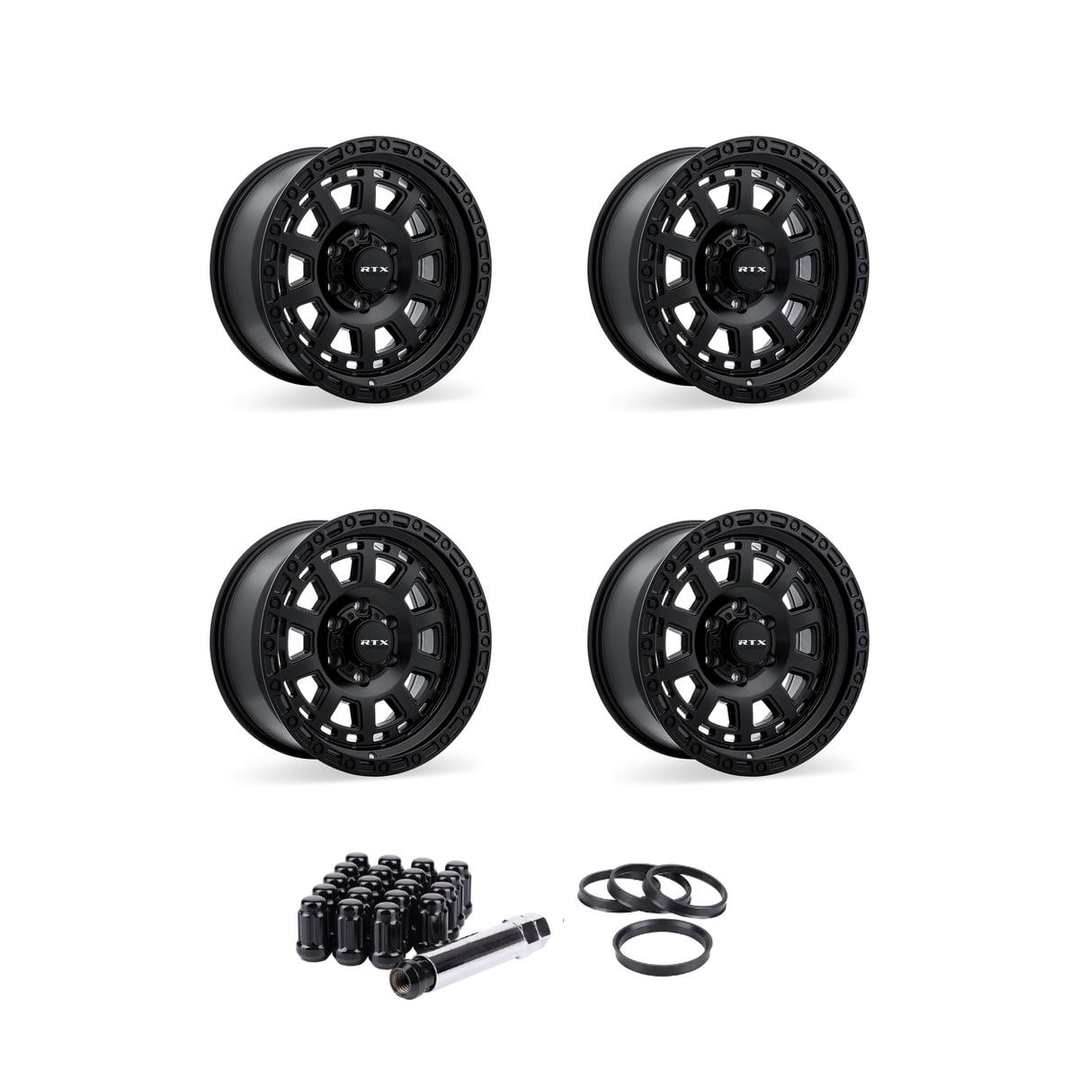 20 Inch Black Rims (Set of 4) for 2019-2024 Ram 1500, RTX 163797-CT ...