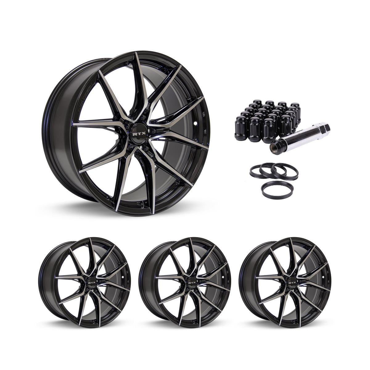 20 Inch Black Rims (Set of 4) for 2020-2023 Tesla Y, RTX 82820-EX ...