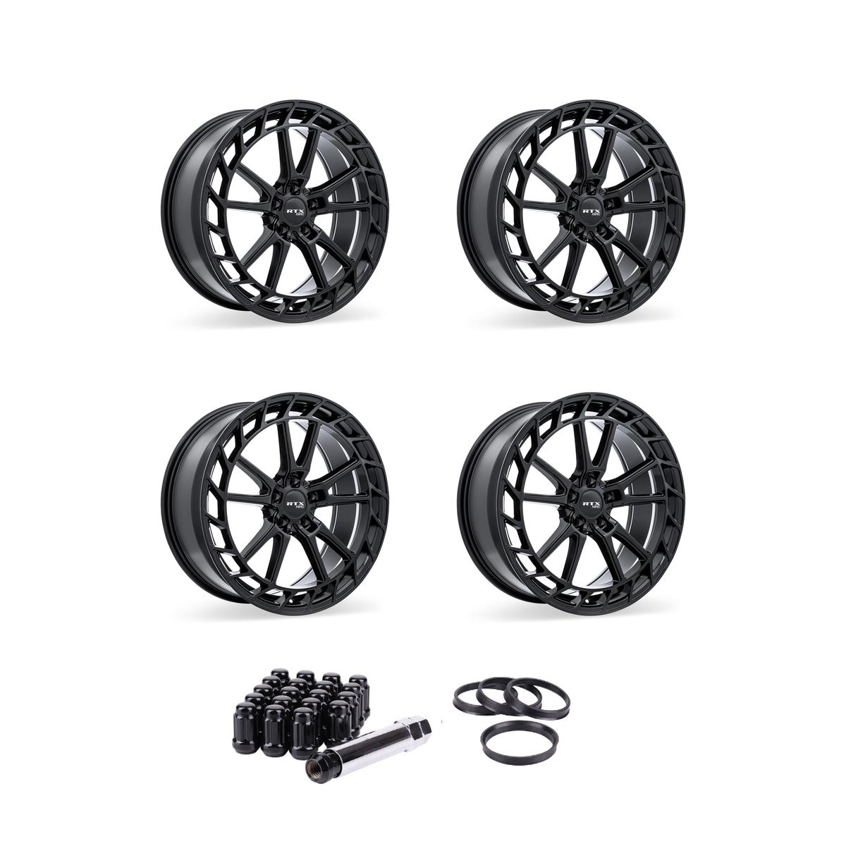20 Inch Black Rims (Set of 4) for 2021-2024 Lexus ES250, RTX 83076-BT ...