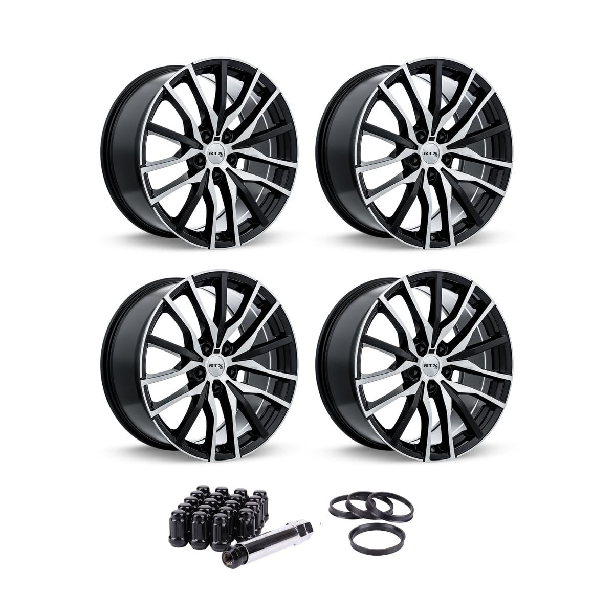 20 Inch Black Rims (Set of 4) for 2022-2024 BMW 430i Gran Coupe, RTX ...