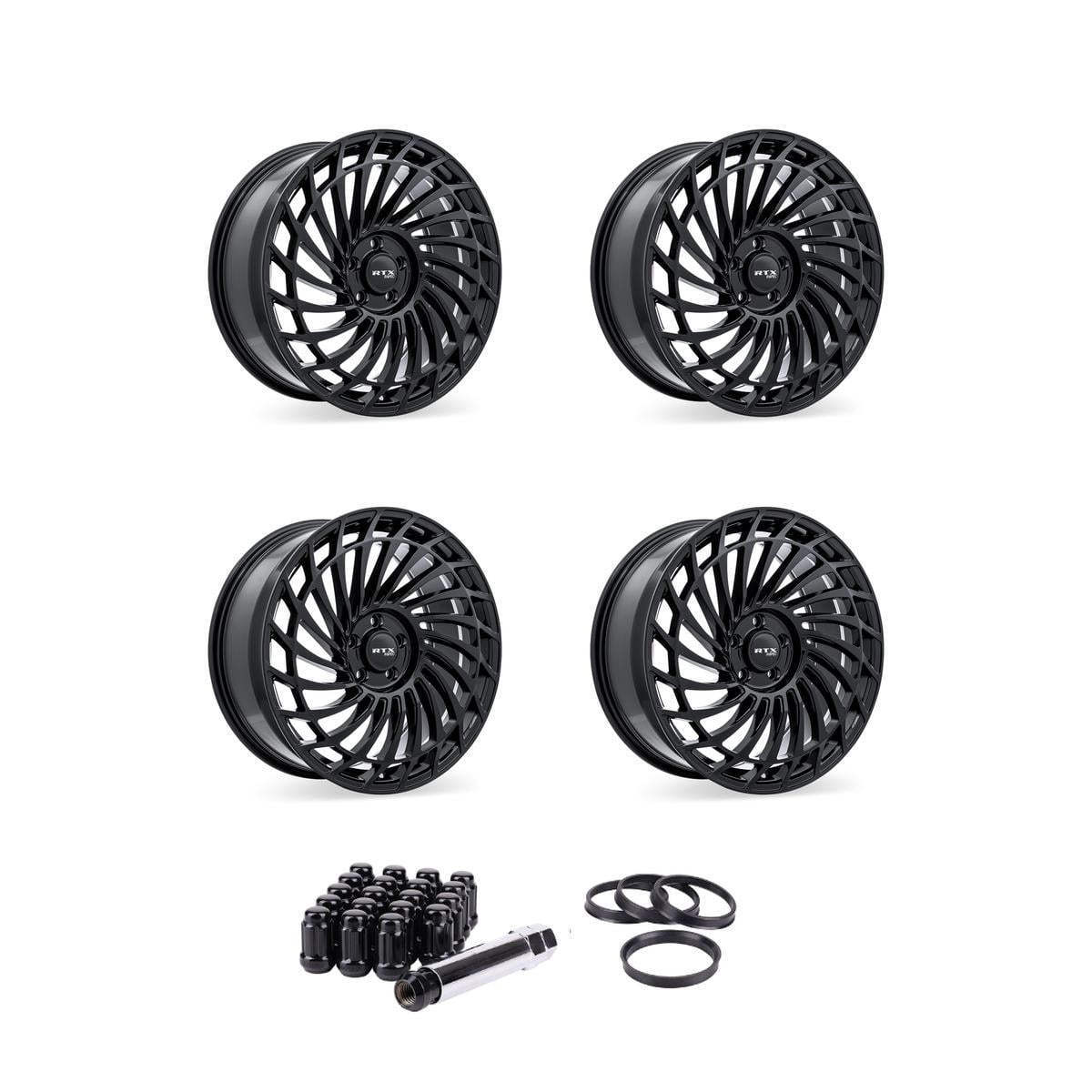 20 Inch Black Rims (Set of 4) for 2023-2024 Genesis GV60, RTX 83070-KJ ...