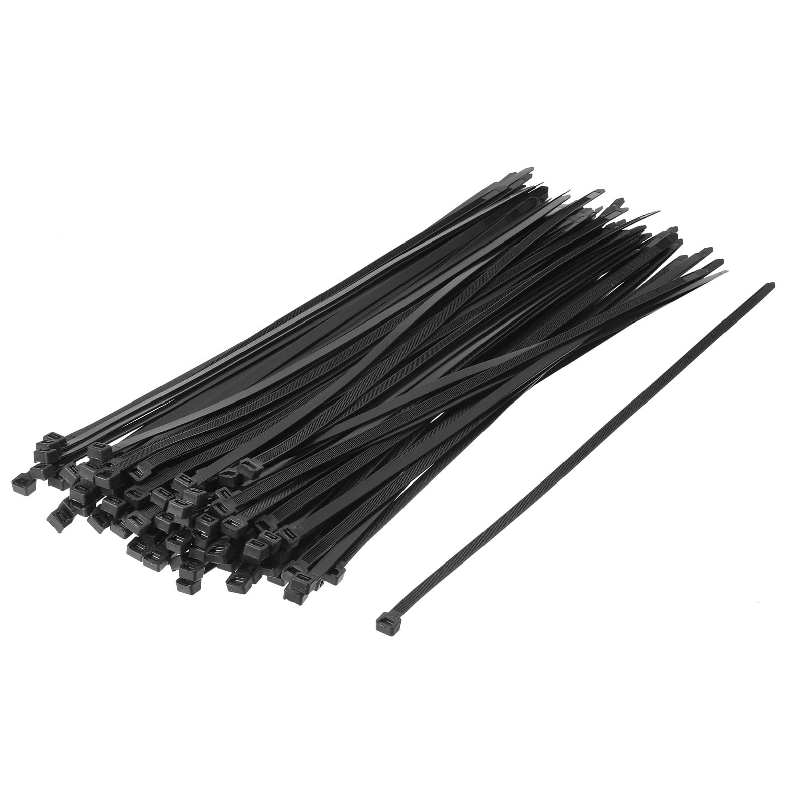 20 Inch Black Zip Ties, 100 Pcs Cable Ties Nylon Strip Zip Wire Cable ...
