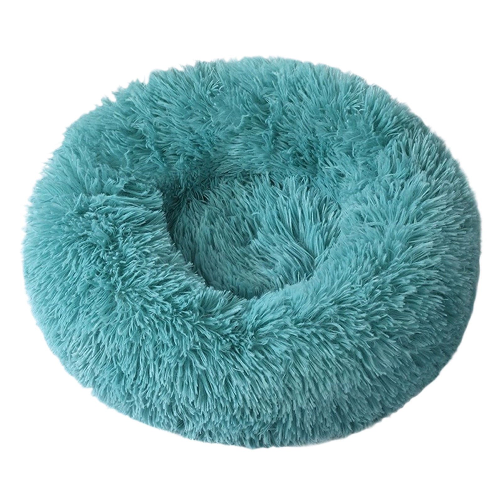 20 Inch Calming Donut Cat Bed & Small Dog Bed, Fluffy Round Anti ...