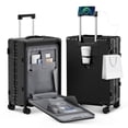 20 Inch Carry On Luggage Airline Approved, PC Hardshell Suitcase with ...