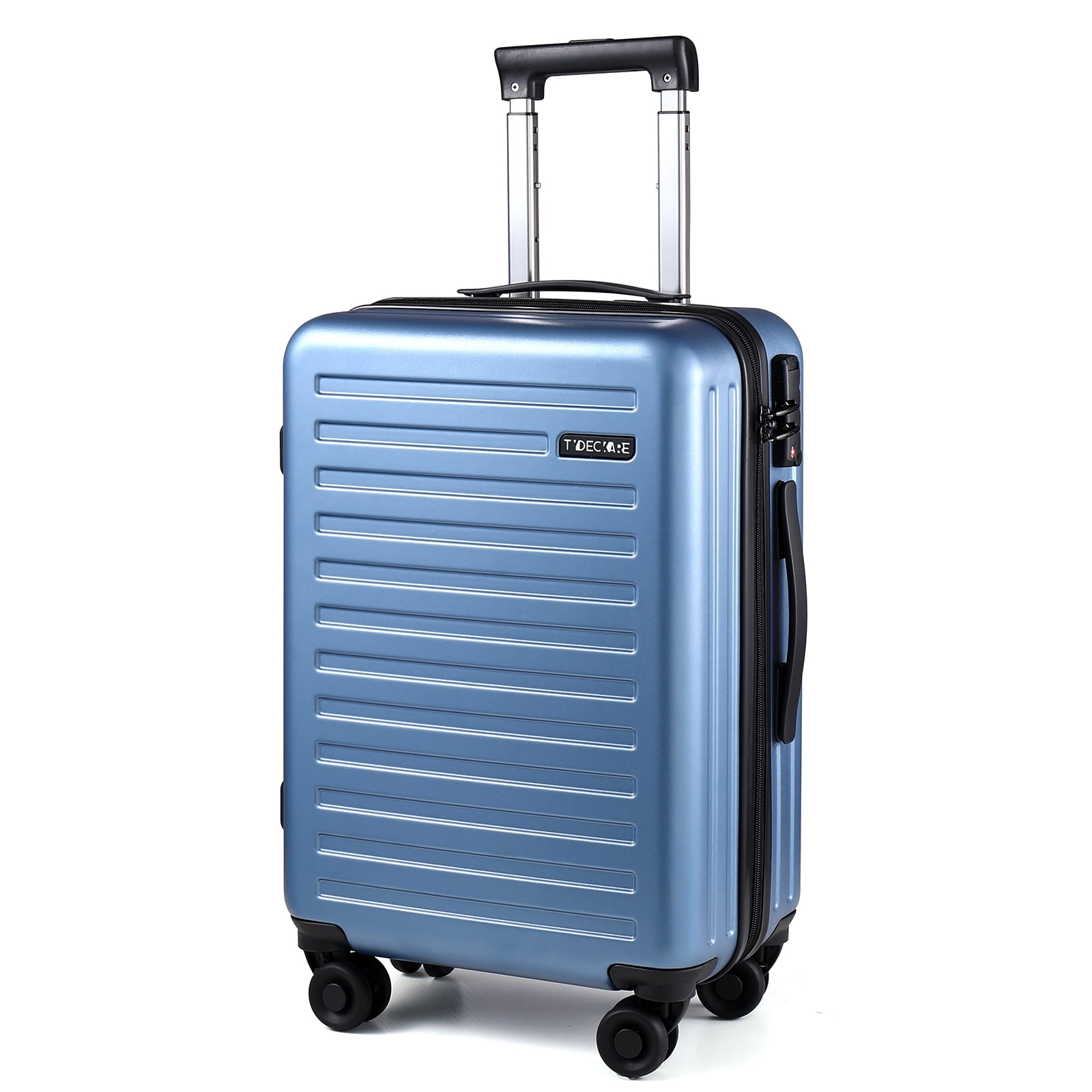 20 Inch Carry On Luggage, Lightweight ABS+PC Hardshell Suitcase with ...