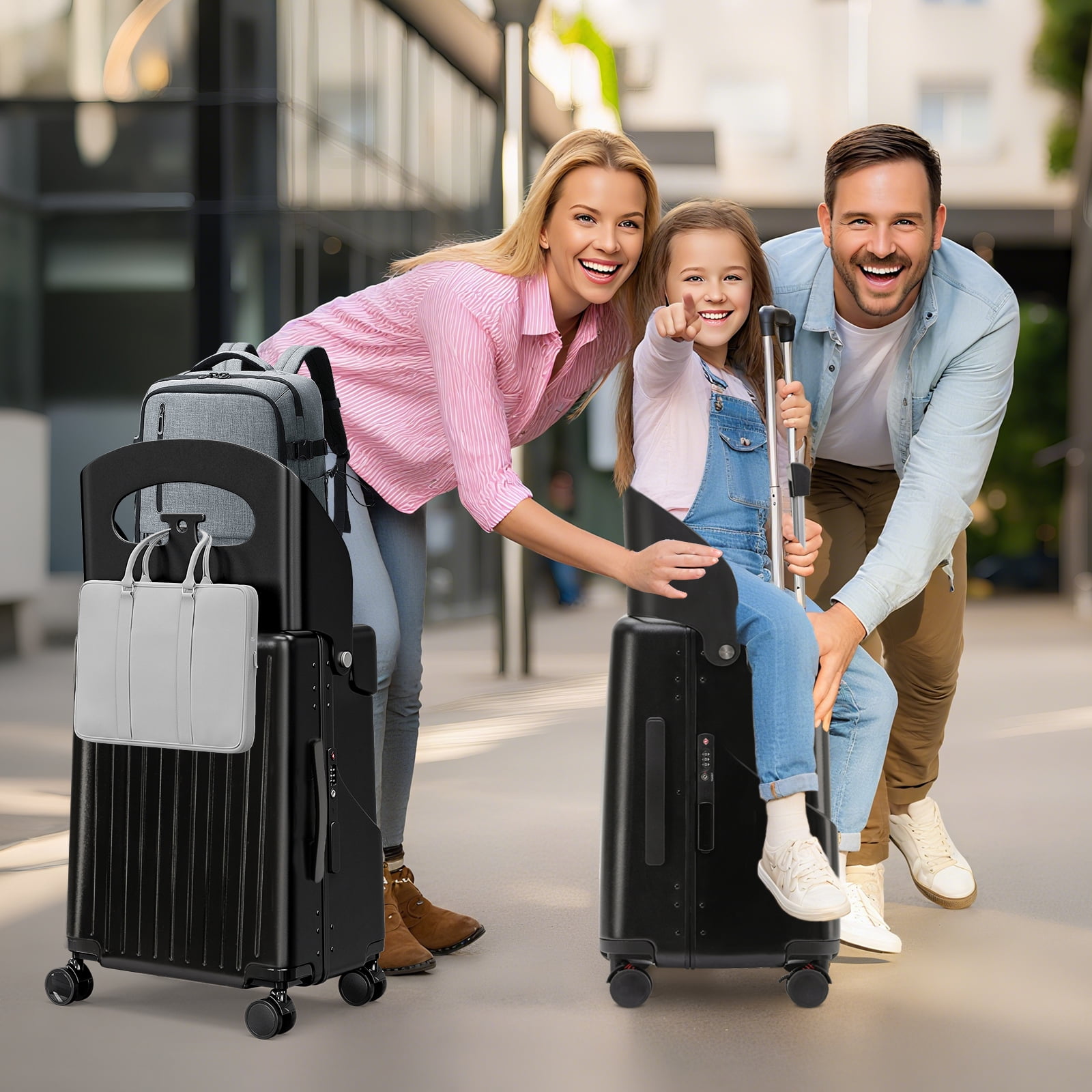 20 Inch Carry On TSA Lock Luggage with for Kids& Adult,Lockable Spinner ...