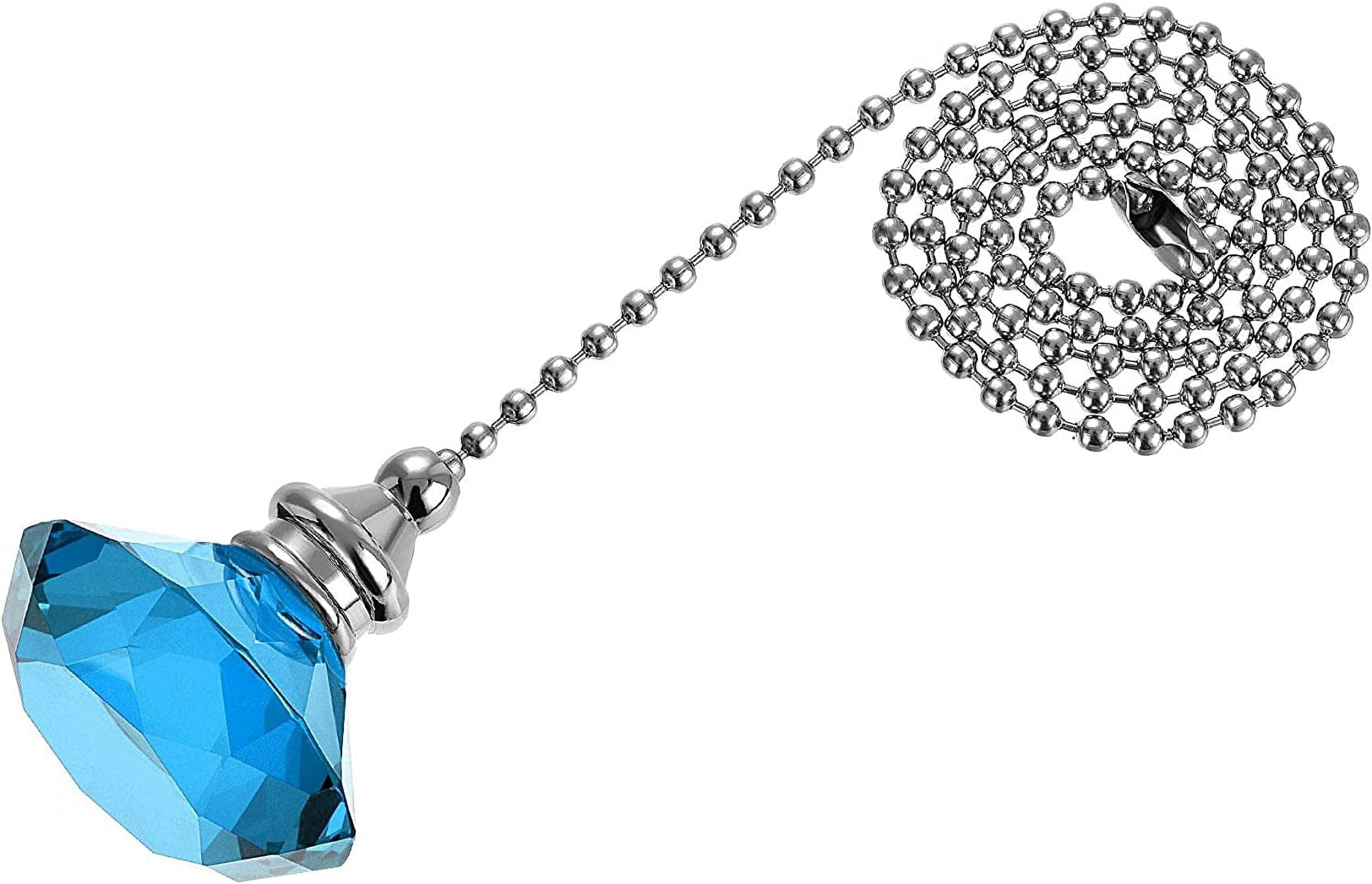 20 Inch Ceiling Fan Pull Chain, Decorative Crystal Fan Pull Chain ...