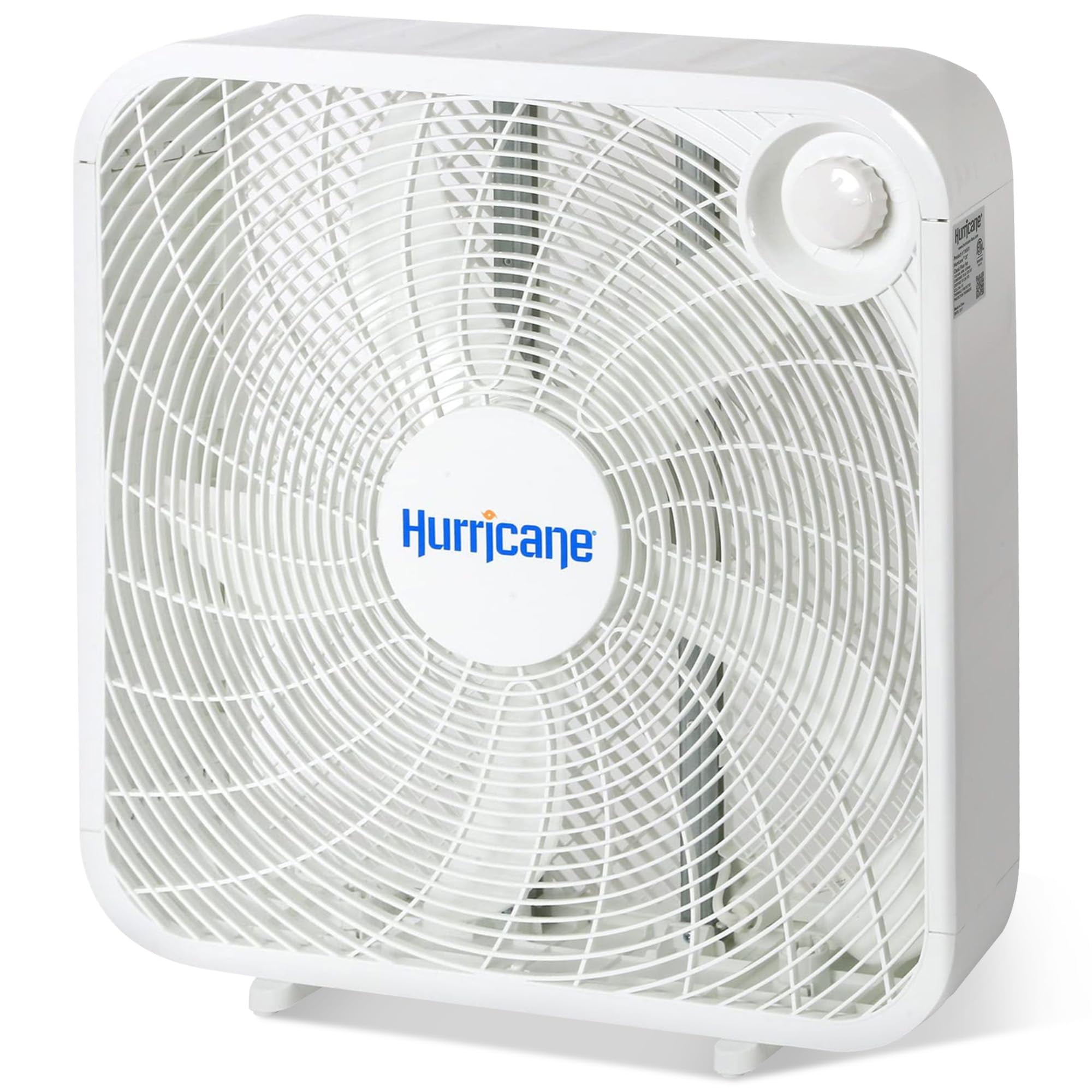 20 Inch Classic Floor Box Fan with 3 Speed Settings, 2400 CFM Powerful ...