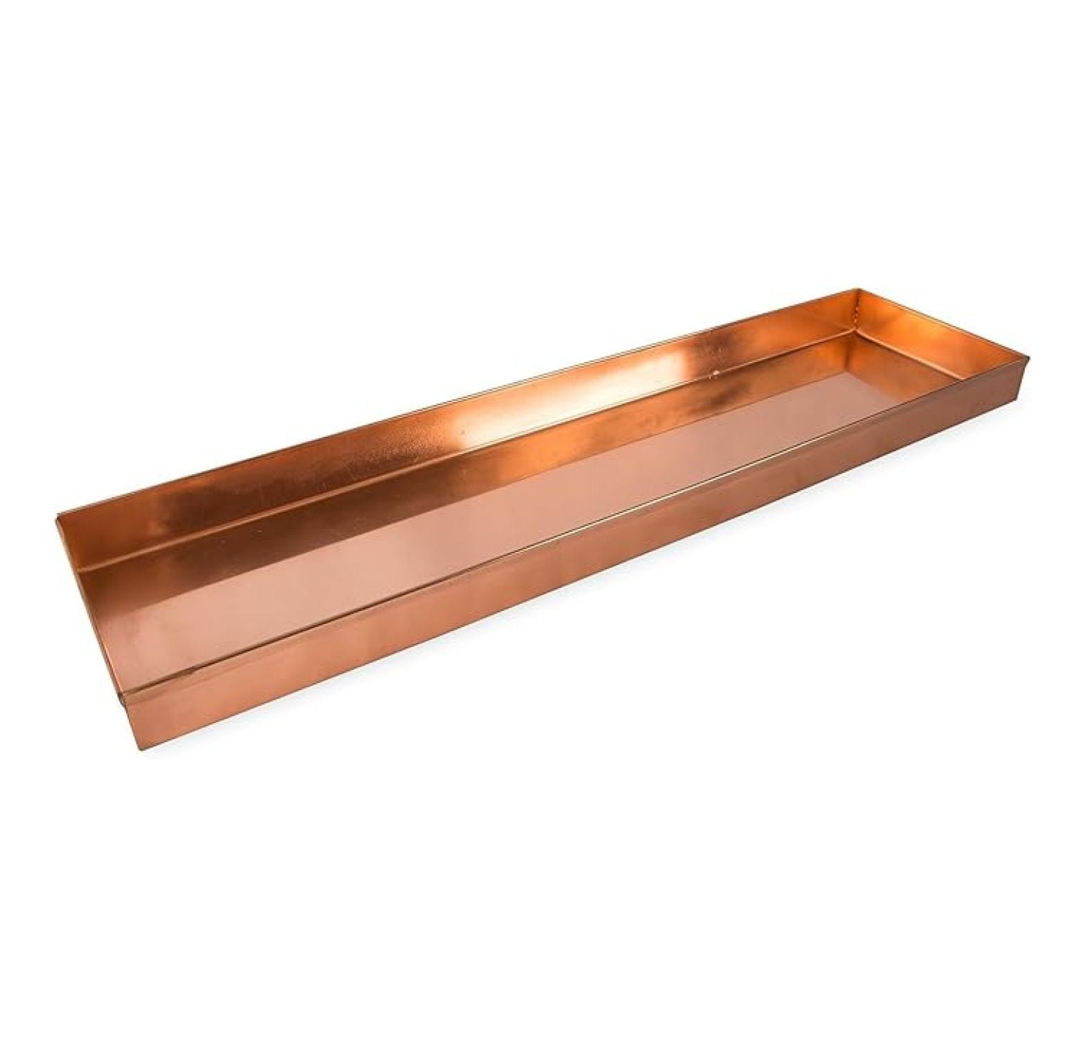 20 Inch Copper Planter Tray - Rectangular Stainless Steel Plant Holder ...