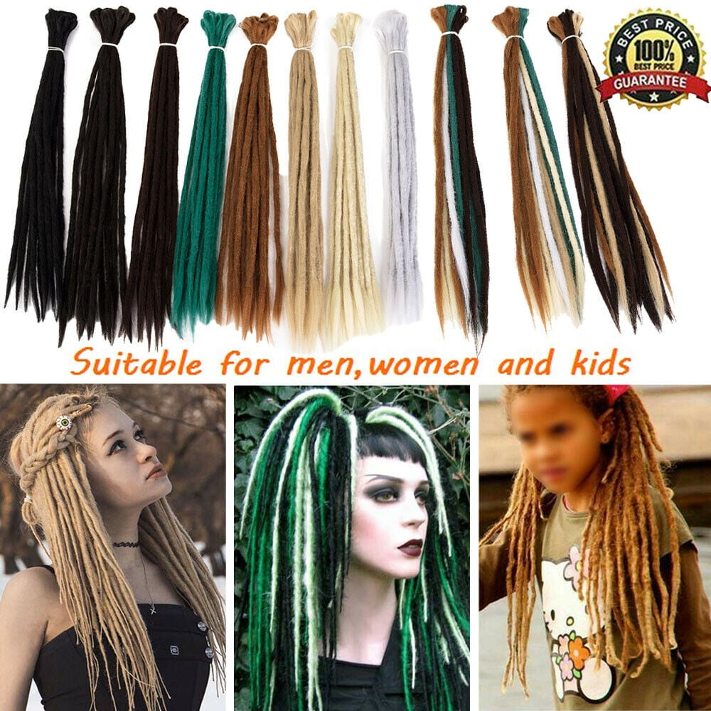 20 Inch Dreadlock Extensions for Women/Men Extension Long Single Ended ...
