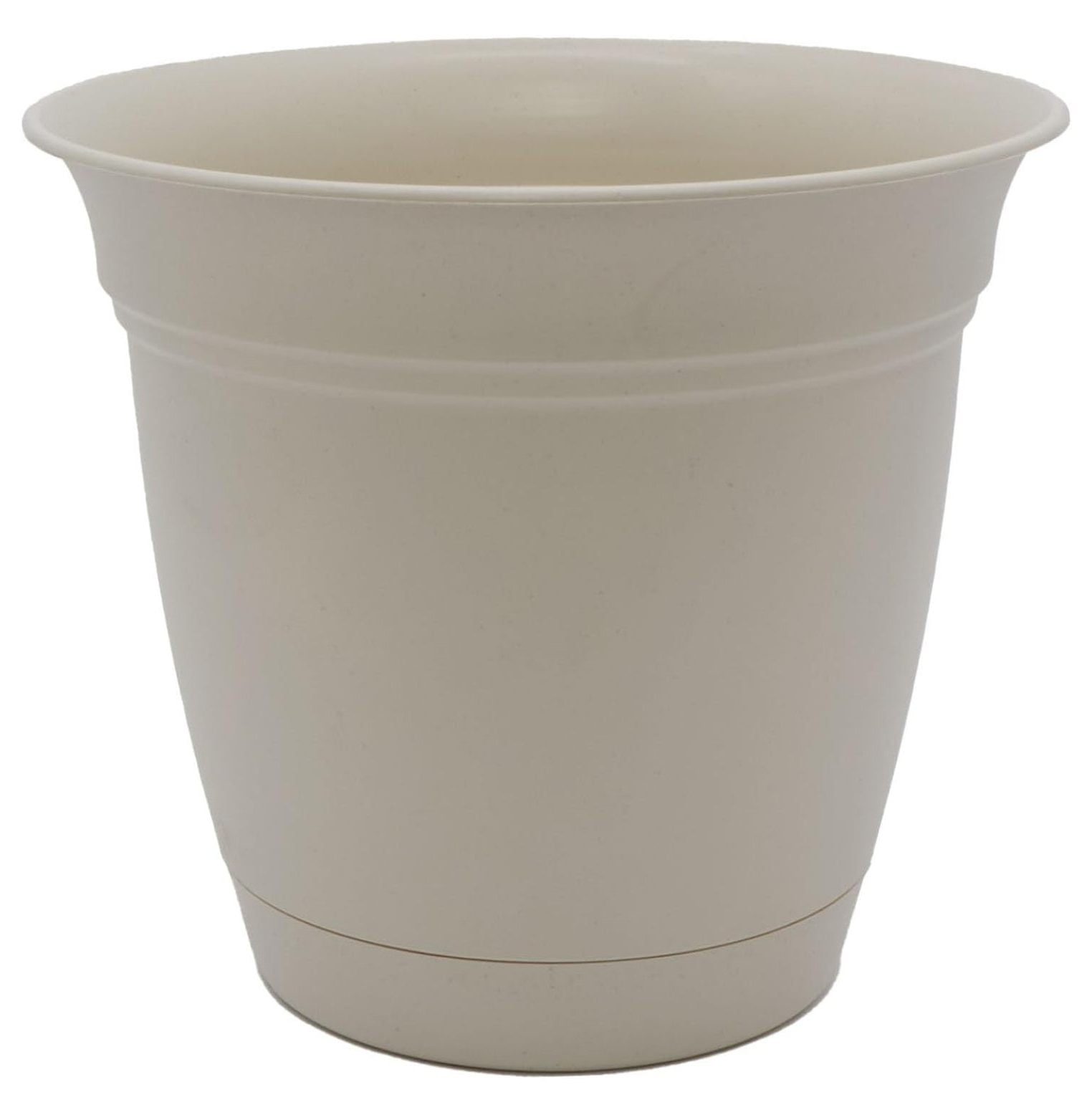20 Inch Eclipse Round Planter with Saucer - Indoor Outdoor Plant Pot ...