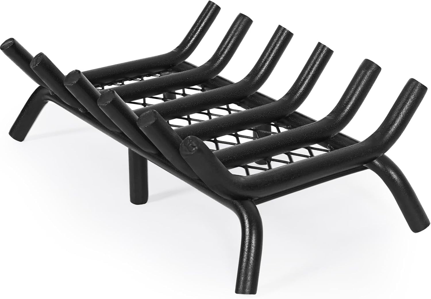 20 Inch Fireplace Grate with Ember Retainer, 3/4” Solid Round Steel ...