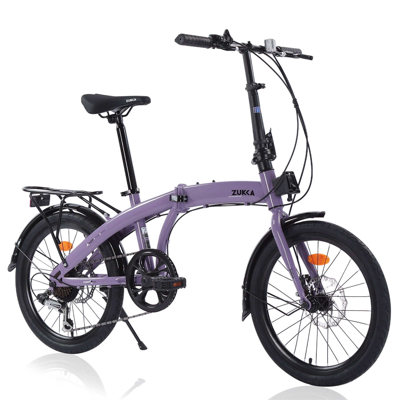 ‎20 Inch Folding Bike, 7 Speed Foldable Bicycle for Adult, Camping ...