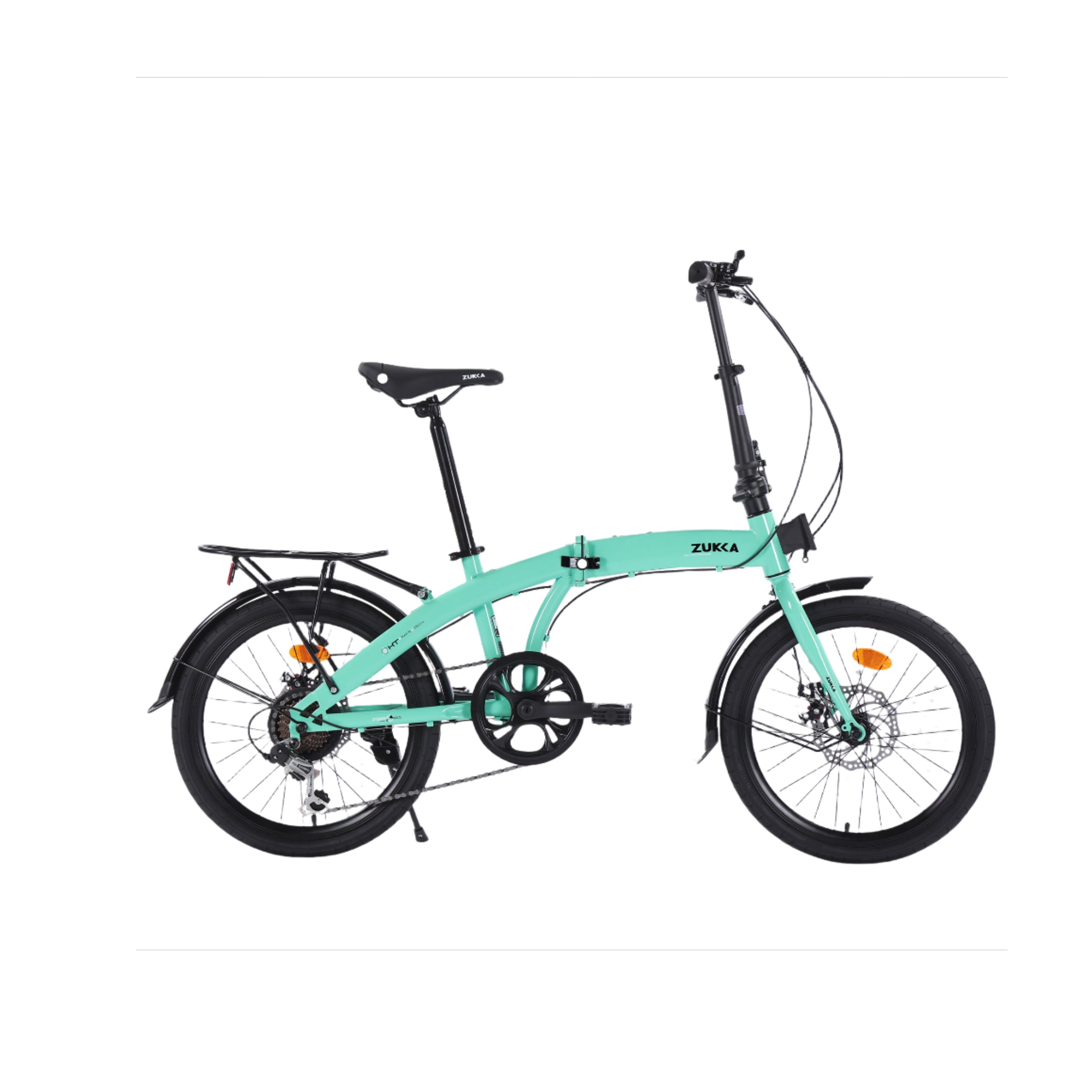 20 Inch Folding Bike, 7 Speed Shifter Foldable Bicycle, Portable ...