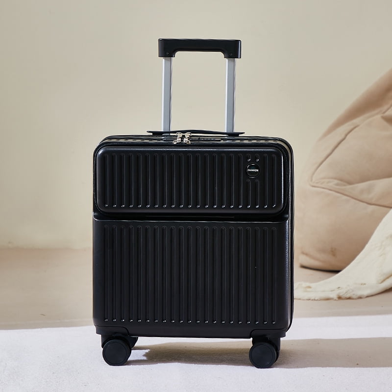 20-Inch Front-Opening Carry-On Luggage with Rolling Wheels, Lightweight ...