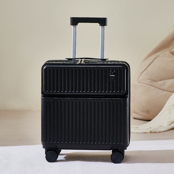 20-Inch Front-Opening Carry-On Luggage with Rolling Wheels, Lightweight ...