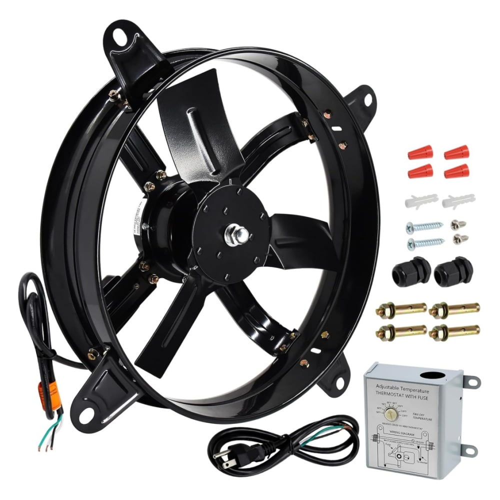 20 Inch Gable Mount Vent Attic Ventilator Fan, Exhaust Fan with ...