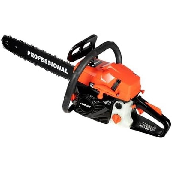 20 Inch Gas Chainsaw, 58cc 2-Stroke Single Cylinder Air-Cooled Gas ...