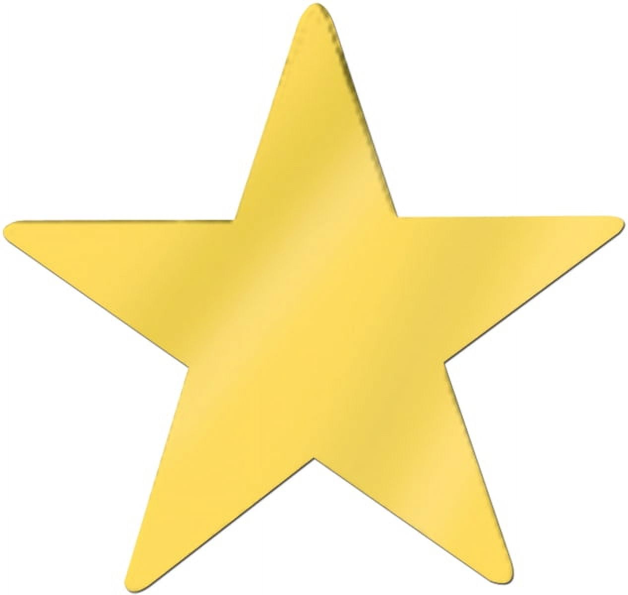 20-Inch Gold Jumbo Foil Star Cutout - Walmart.com