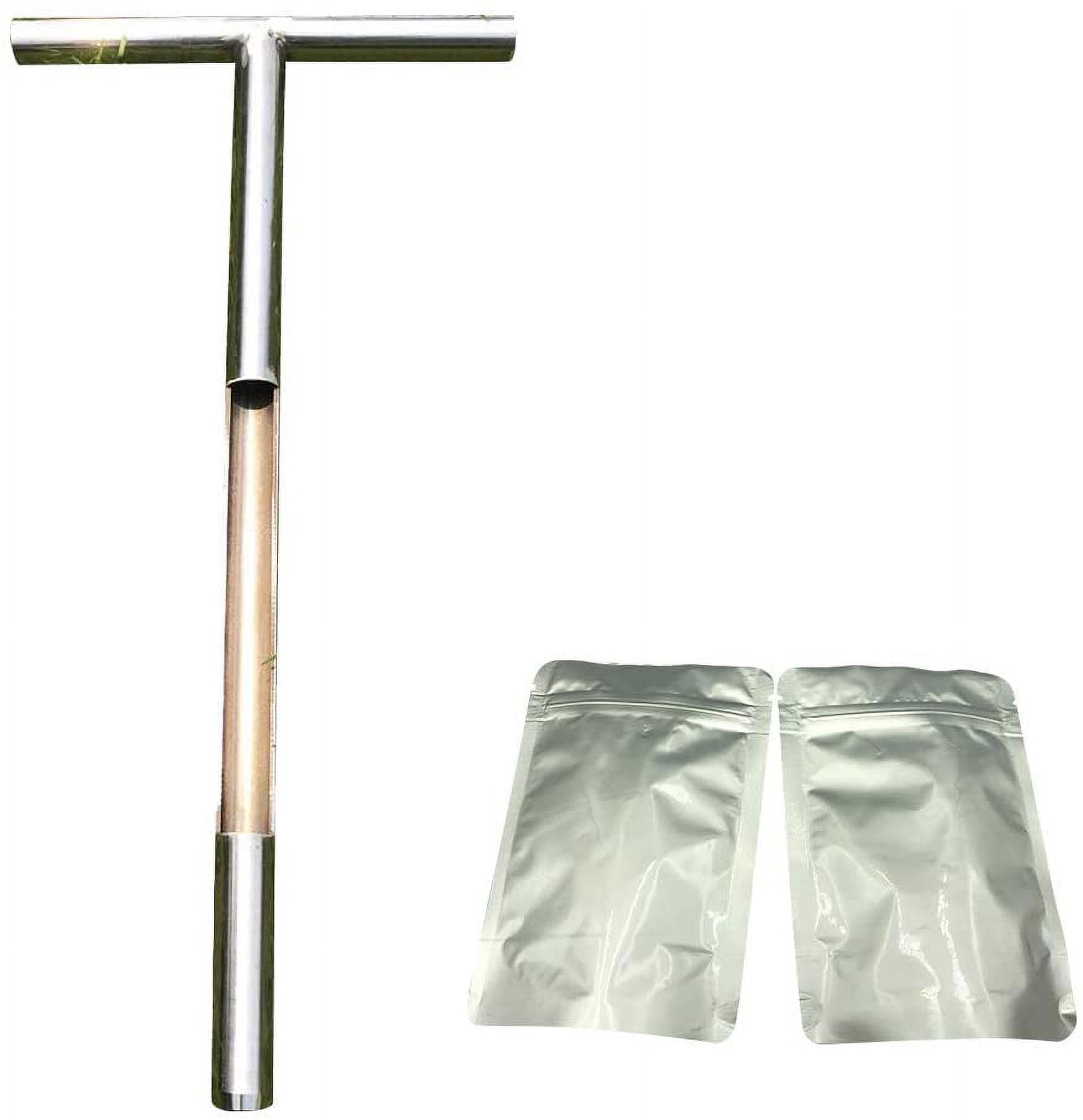 20 Inch Golf Soil Sampler Probe, Stainless Steel T-Style Handle Soil ...