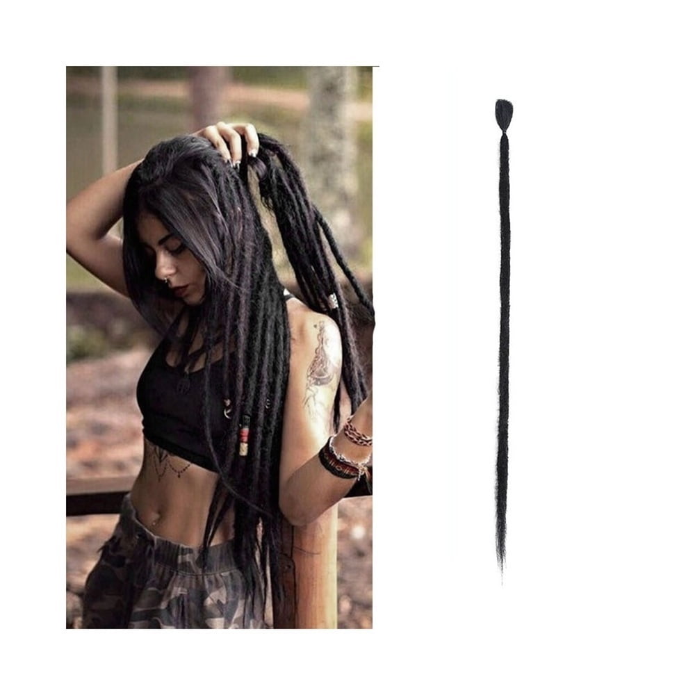 20 Inch Handmade Dreadlocks Extensions 5 Strands Synthetic Dreads Locks ...