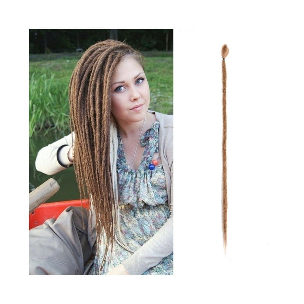 20 Inch Handmade Dreadlocks Extensions 5 Strands Synthetic Dreads Locks ...
