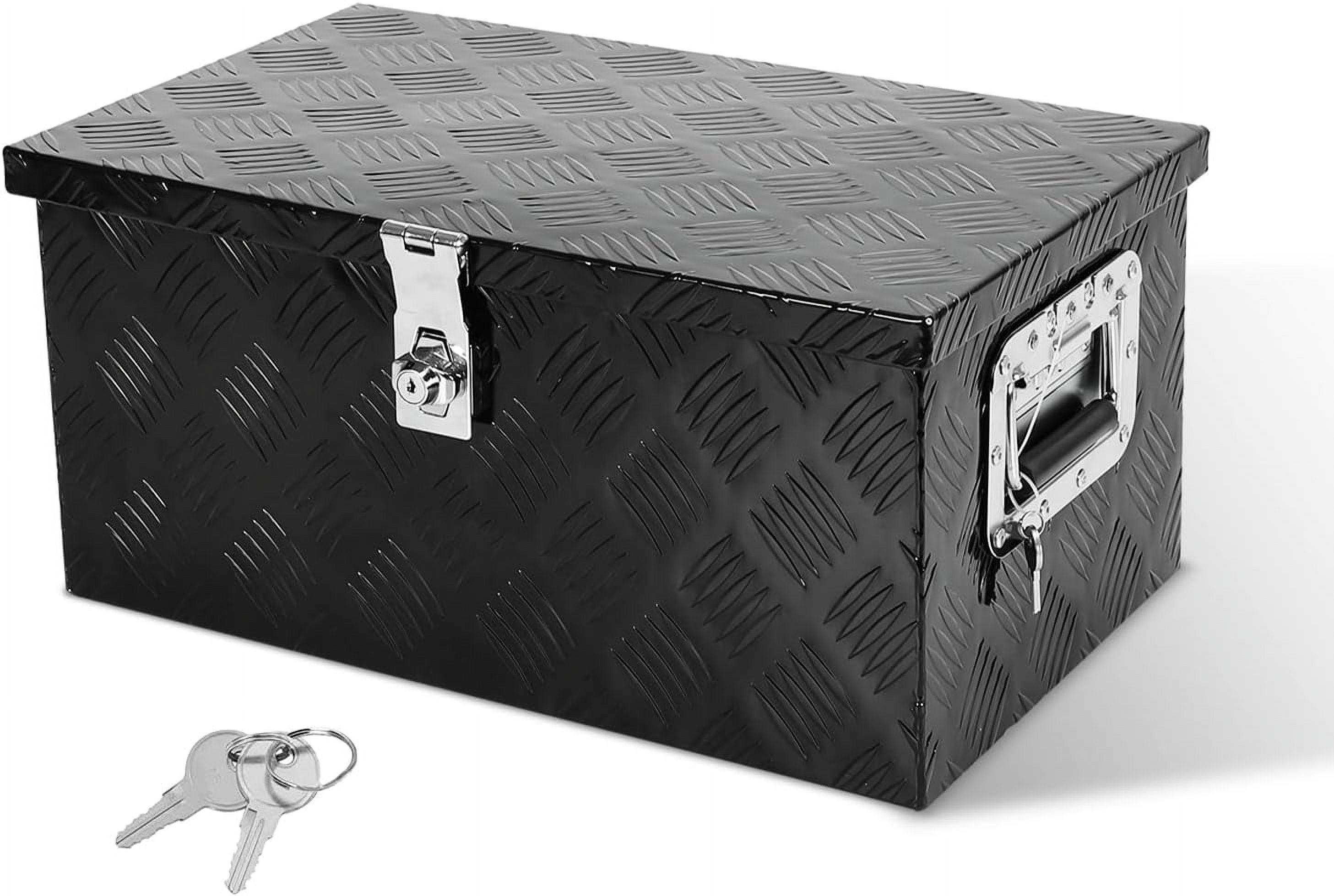 20 Inch Heavy Duty Aluminum Stripes Plated Tool Box Pick Up Truck Bed ...