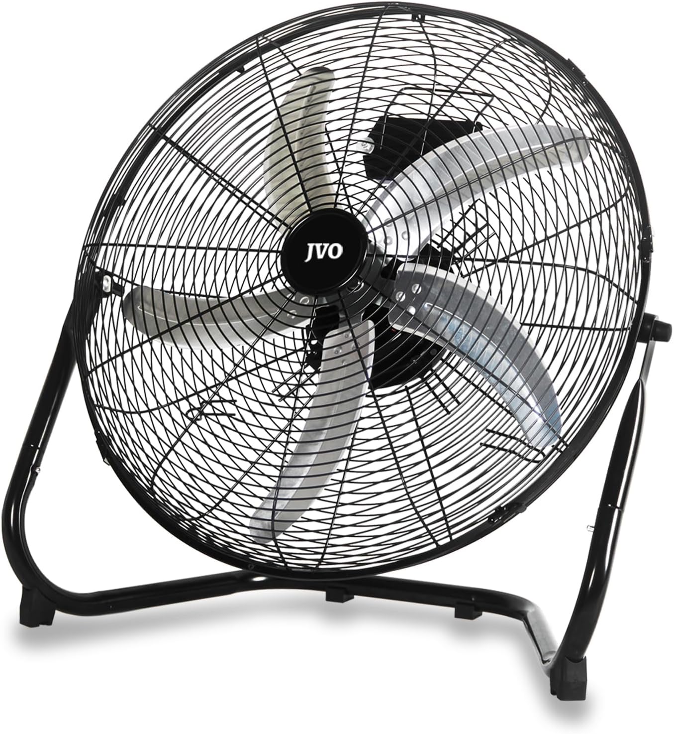 20 Inch High Velocity Floor Fan, 5-Blade Floor Fan, Heavy Duty Metal ...