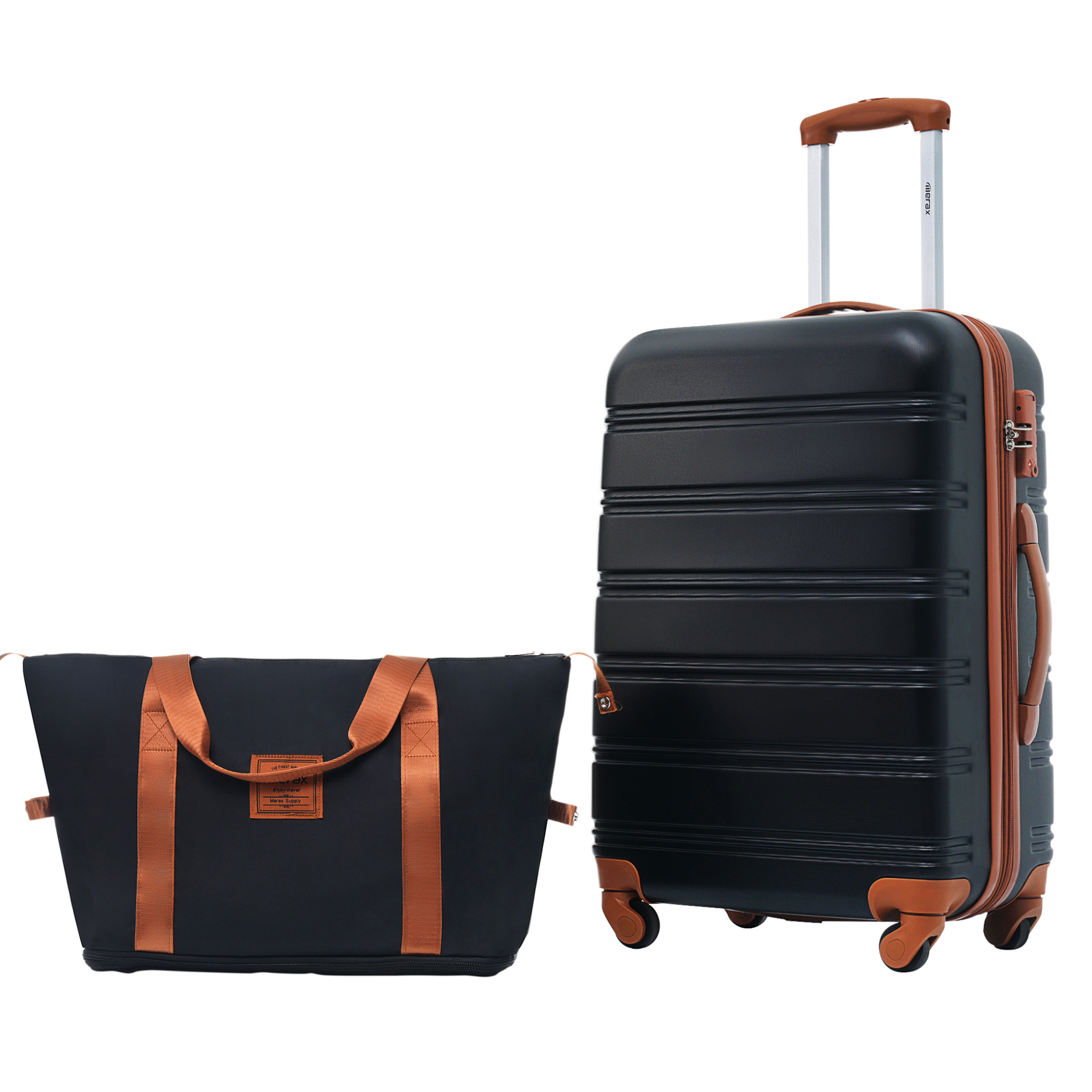 20 Inch Luggage with Bag, Carry On Hardside Luggage with TSA Lock and ...