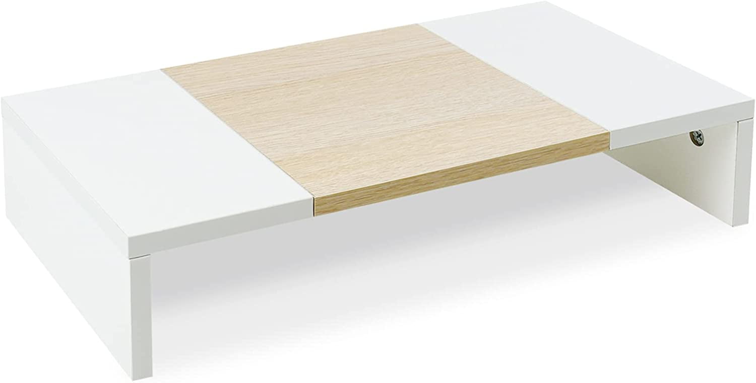 20 Inch Monitor Stand Riser, Wooden Desktop Riser for TV/PC/Laptop ...