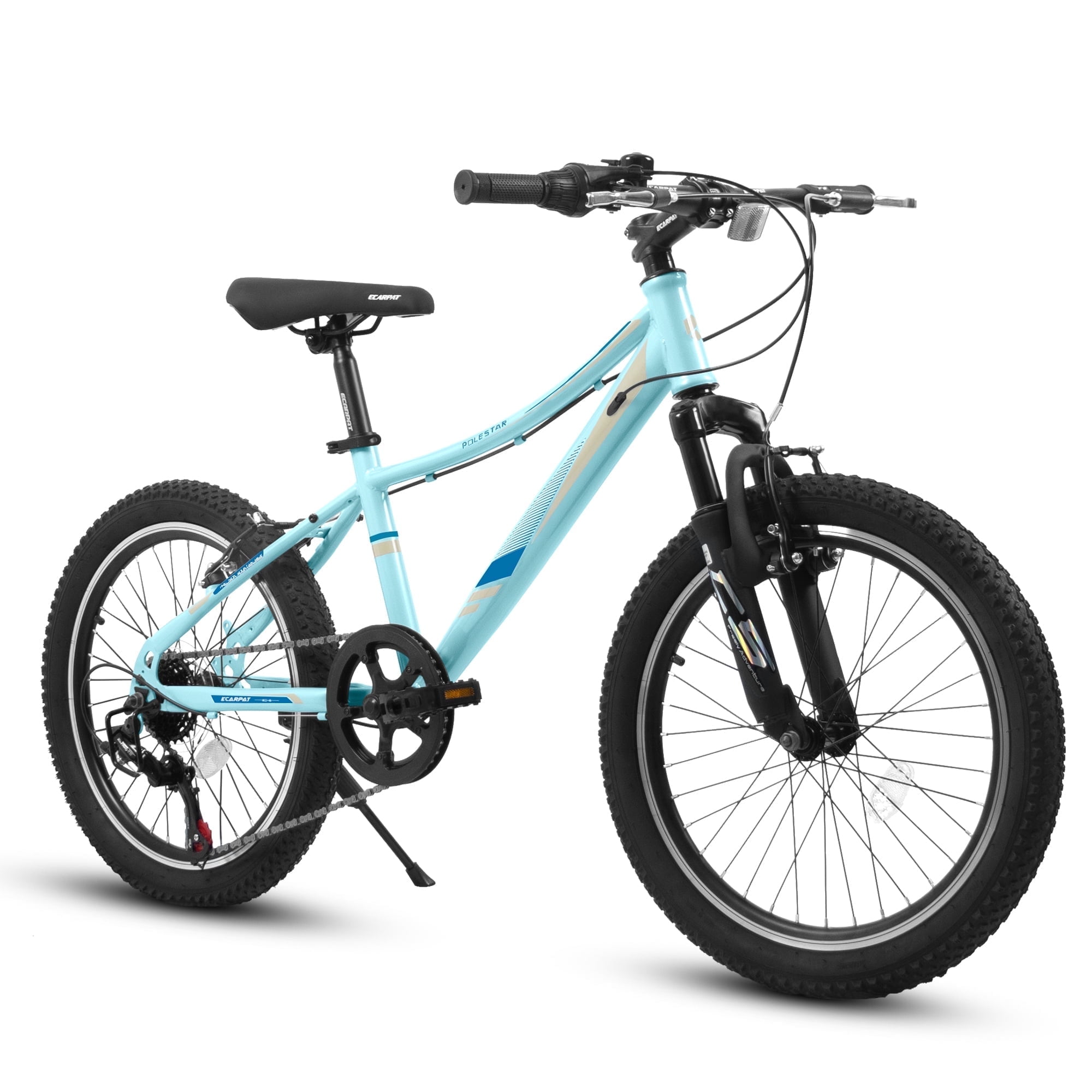 20-Inch Mountain Bike, 7-Speed with Front Suspension, V-Brakes– Blue ...