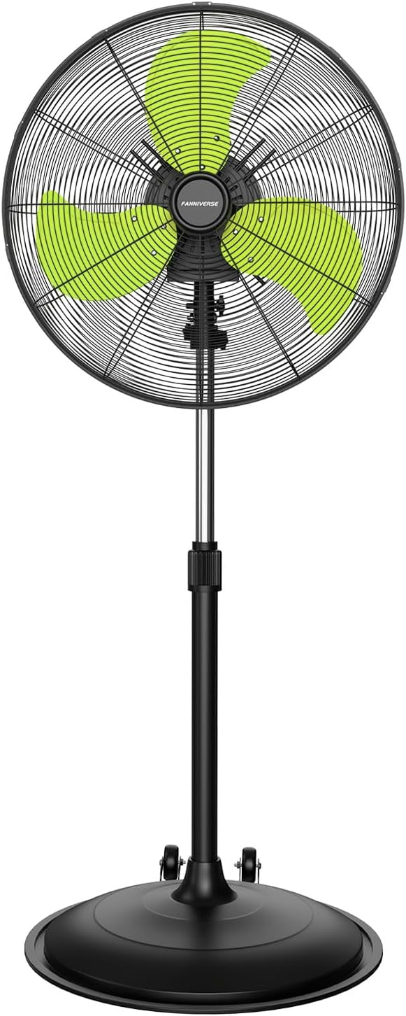 20 Inch Oscillating Pedestal Fan Pro Series, 3 Speed 5000 CFM High ...