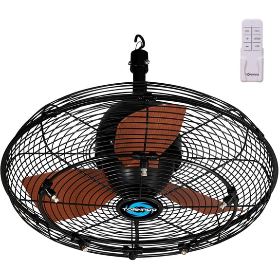 20 Inch Outdoor Ceiling Mount Fan with Misting Kit – Quiet 3-Speed ...