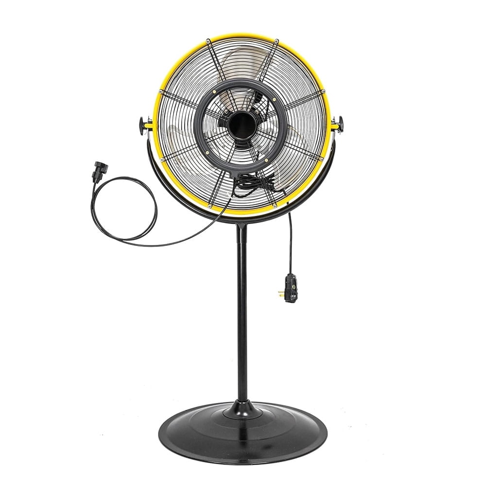 20-Inch Outdoor Misting Fan with Pedestal Stand, 4400 CFM, IP44 ...
