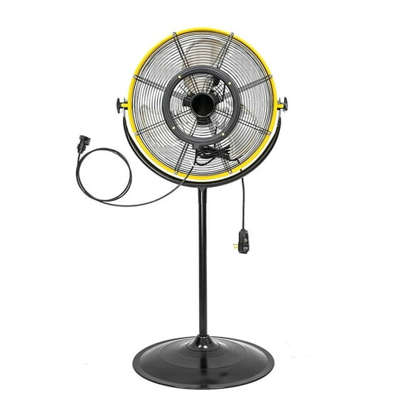 20-Inch Outdoor Misting Fan with Pedestal Stand, 4400 CFM, IP44 ...