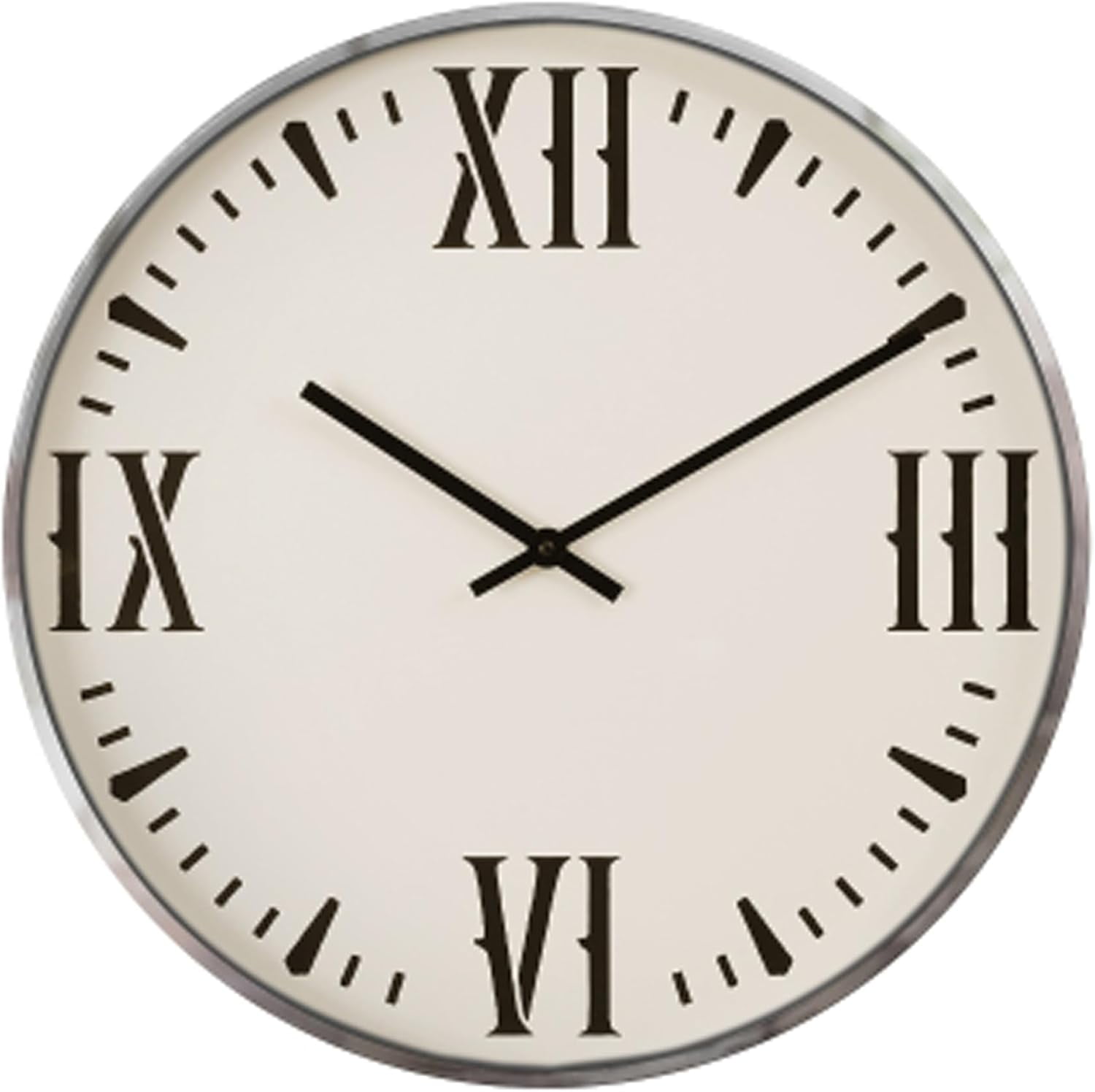 20 Inch Retro Decorative Wall Clocks, Silent Non-Ticking Battery ...